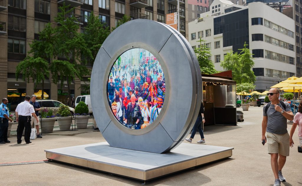 Groundbreaking “Portal” Sculptures Forge Real-Time Visual Bridge ...